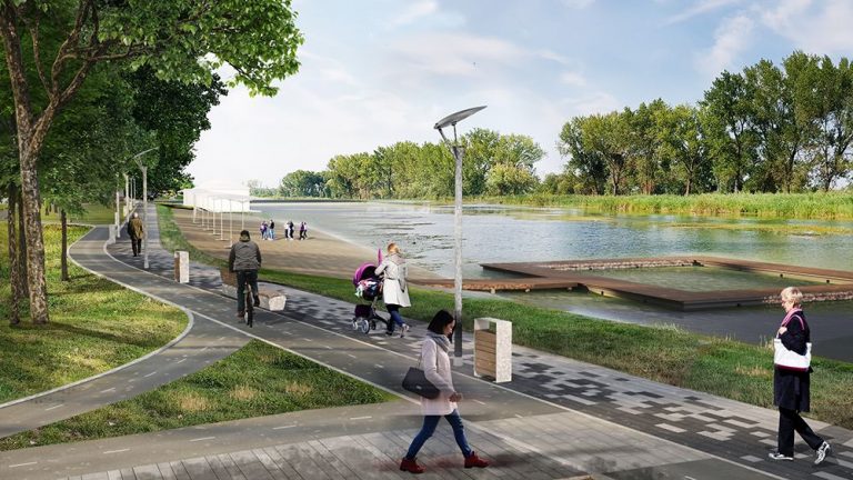 Kako će izgledati uređena obala Velikog bačkog kanala u Vrbasu – Gradnja