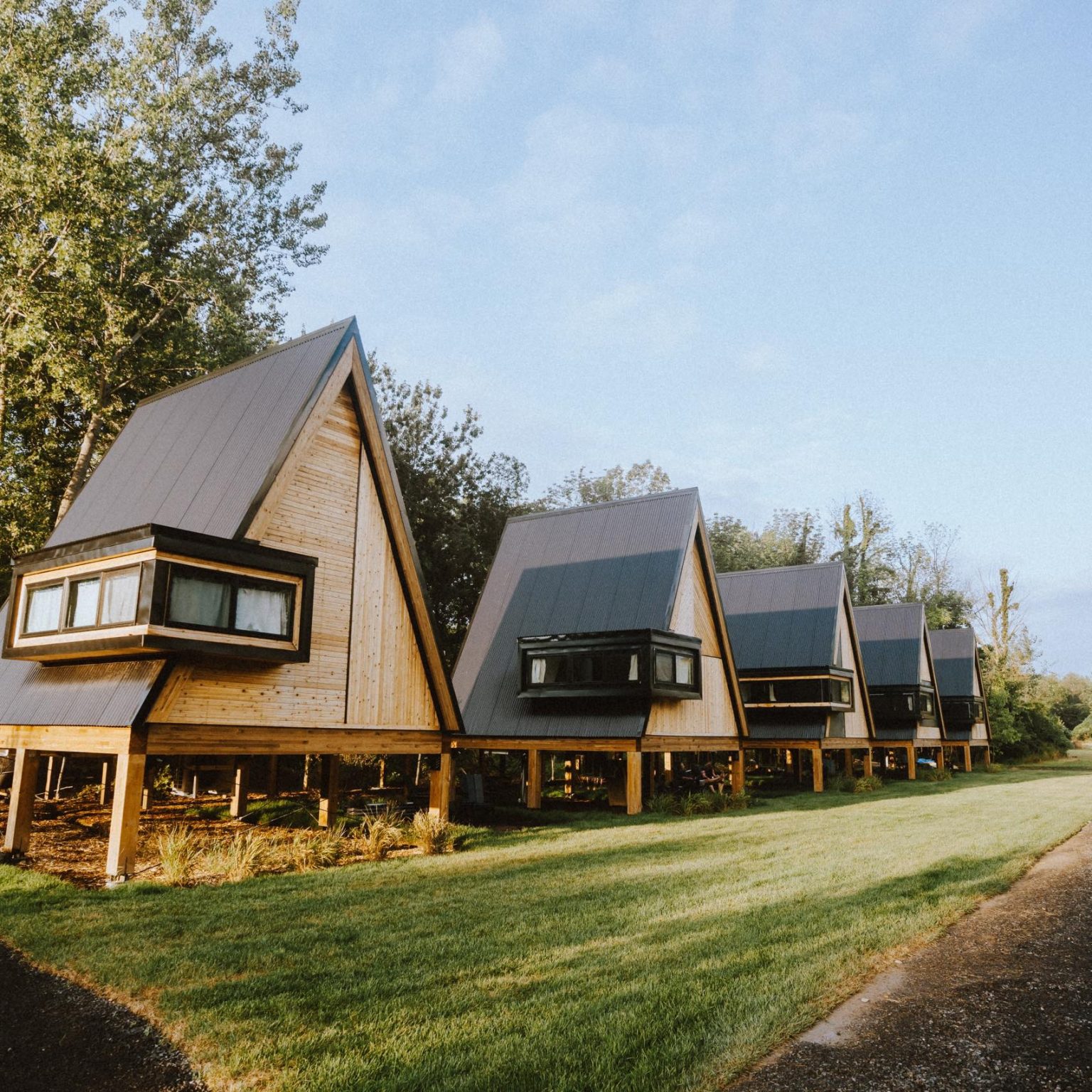 Naselje od A-frame montažnih kuća u Americi po projektu domaćih ...